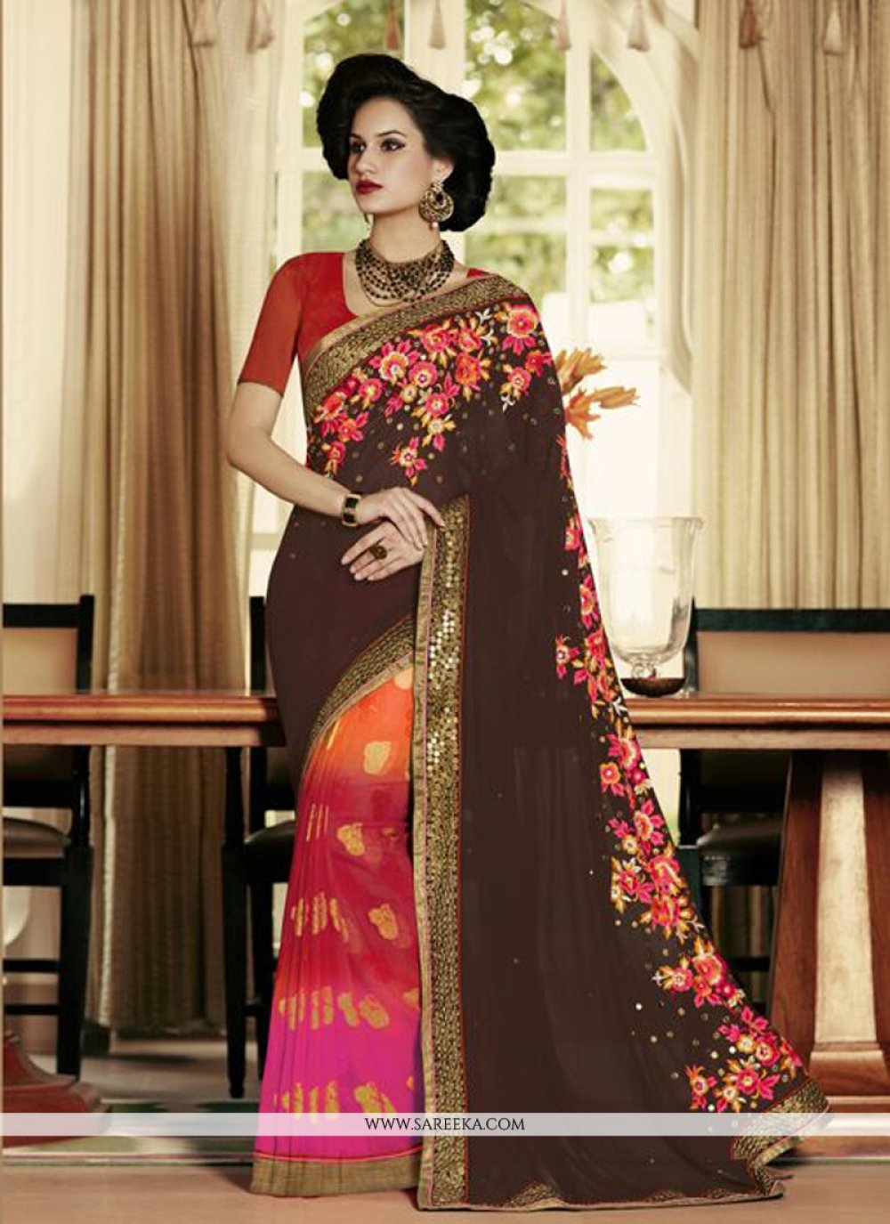 Multi Colour Designer Saree
