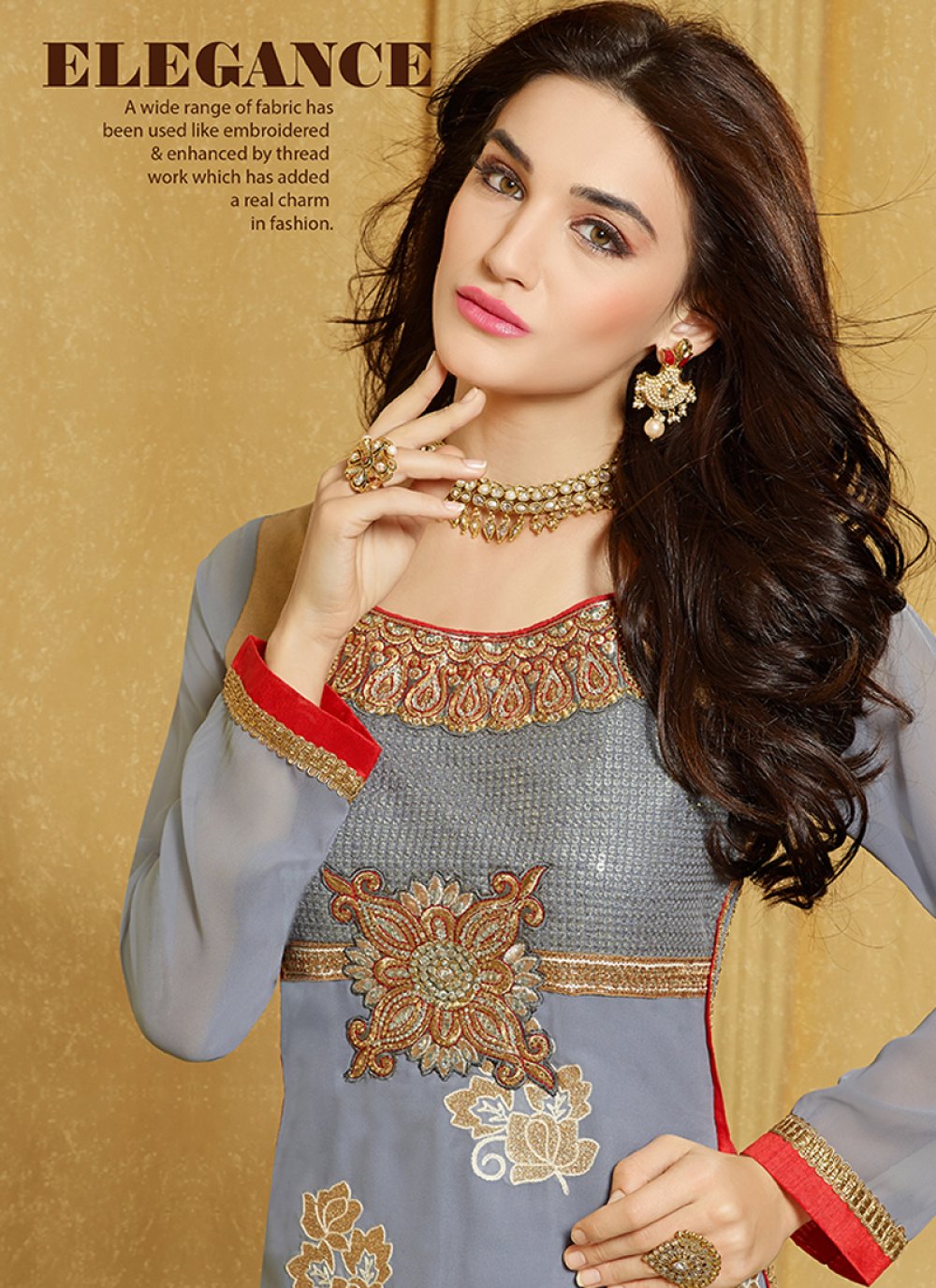 Zari Work Georgette Designer Pakistani Suit
