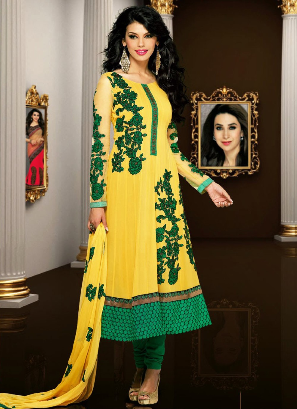 Mysterious Yellow Salwar Kameez