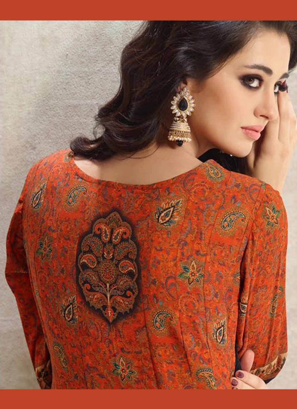 Buy Print Work Multi Colour Georgette Designer Suit Online : Malaysia