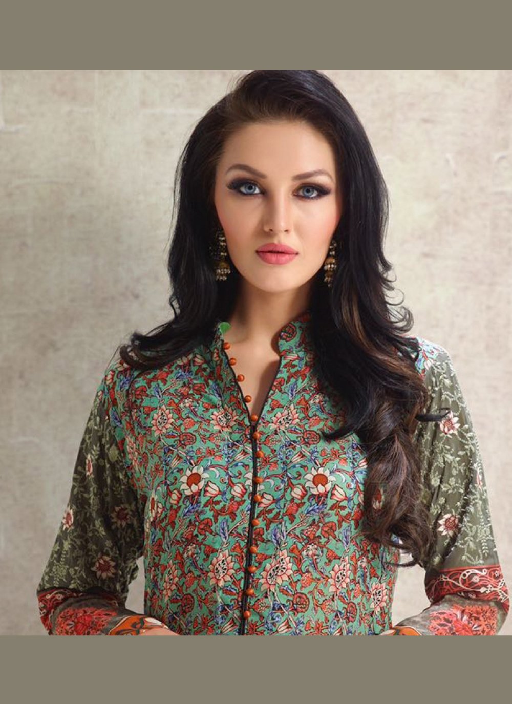 Buy Georgette Print Work Designer Suit Online : UAE