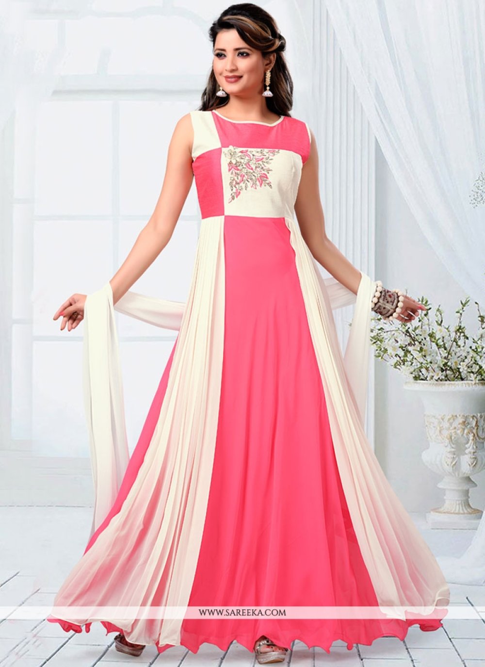 Buy Kasab Work Readymade Designer Suit Online : Singapore