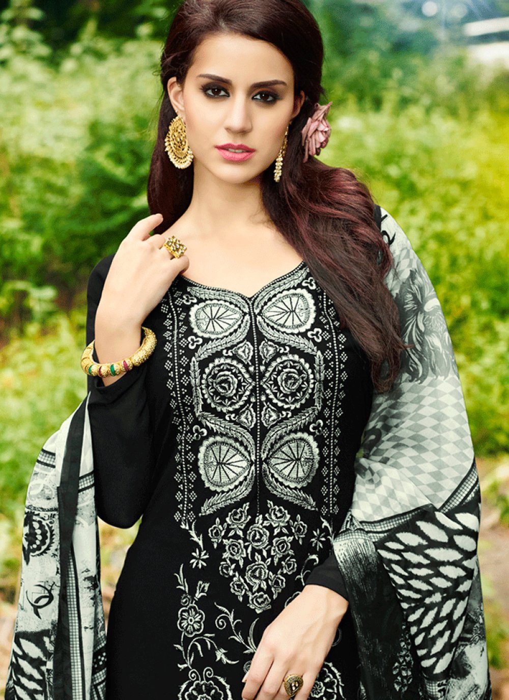 Shop Online Black Designer Straight Suit : 66681
