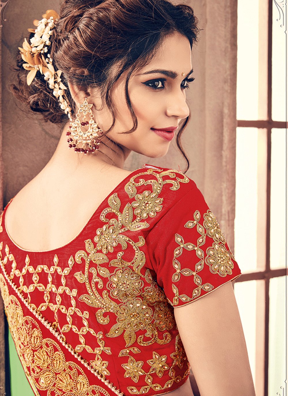 Embroidered Work Saree buy online