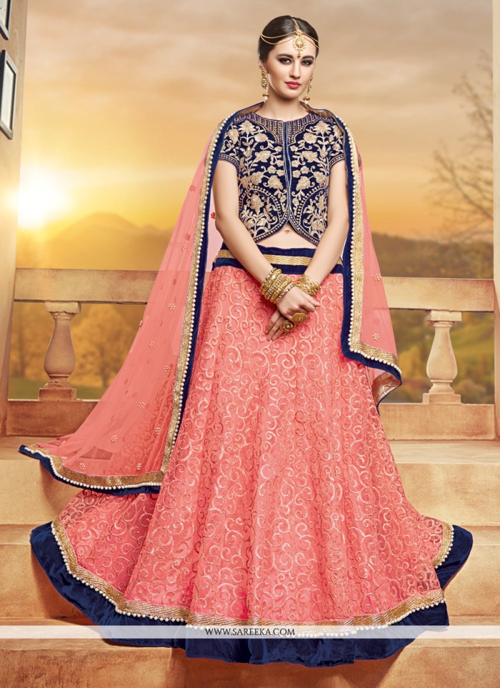 Buy Online Magnificent Fancy Fabric Lehenga Choli : 60608