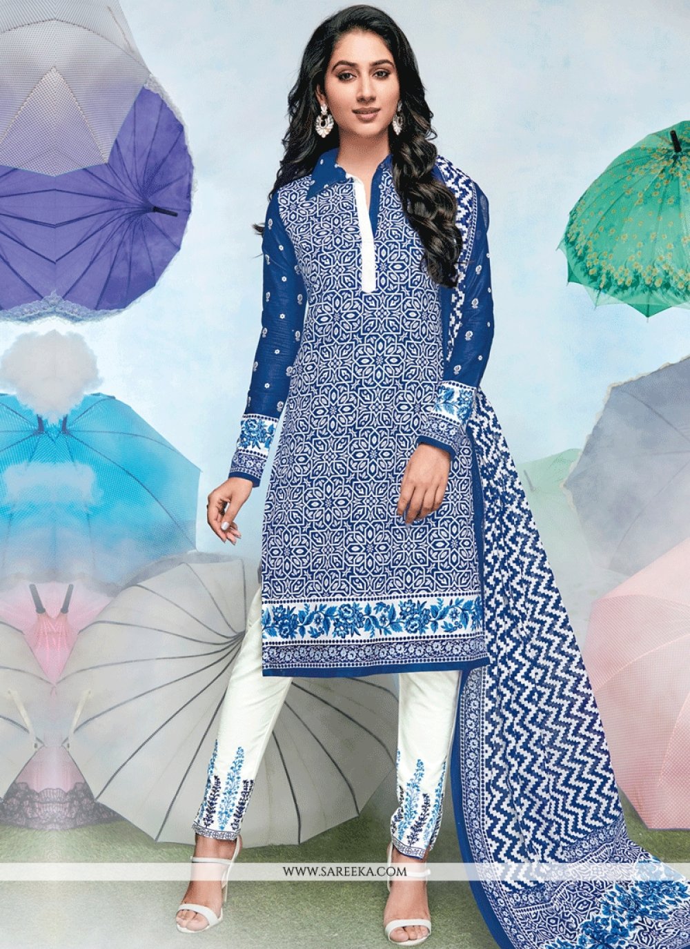 Buy Multi Colour Churidar Suit Online