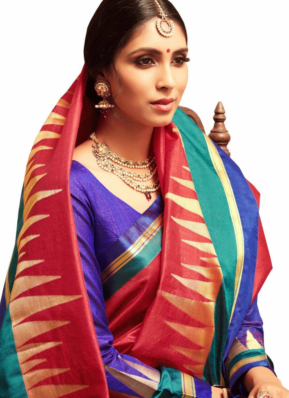 Buy Red Traditional Saree : 65434