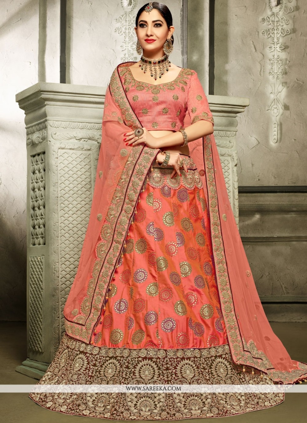 Shop Online Art Silk A Line Lehenga Choli : 68979