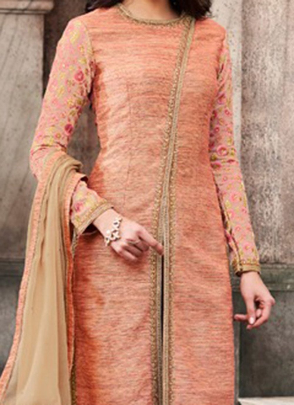 Shop Art Silk Designer Suit Online : 70042