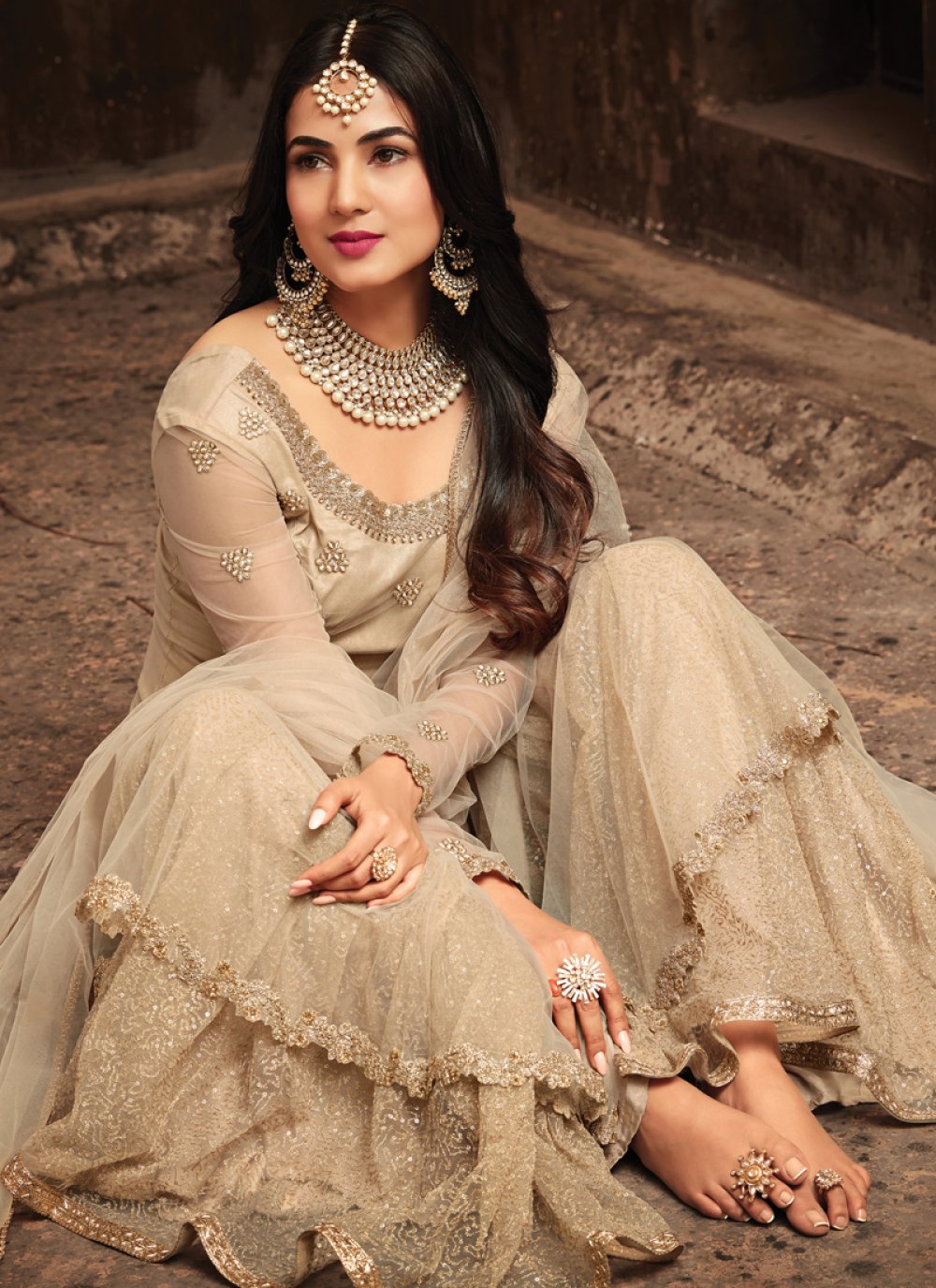 Embroidered Work Net Designer Pakistani Suit buy online