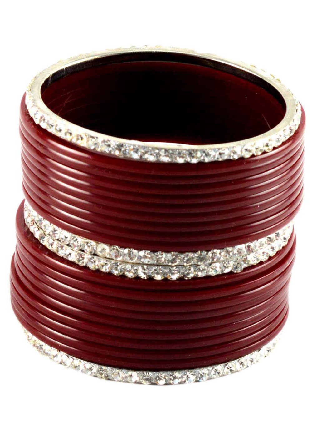 Buy Maroon Festival Bangles : 90244