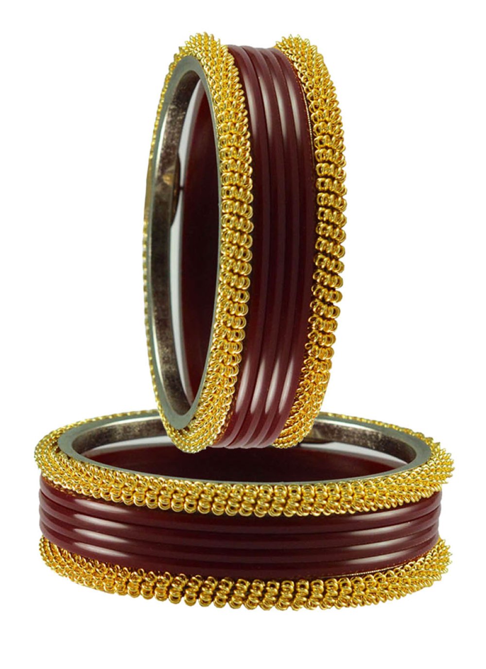 Buy Maroon Stone Work Bangles Online