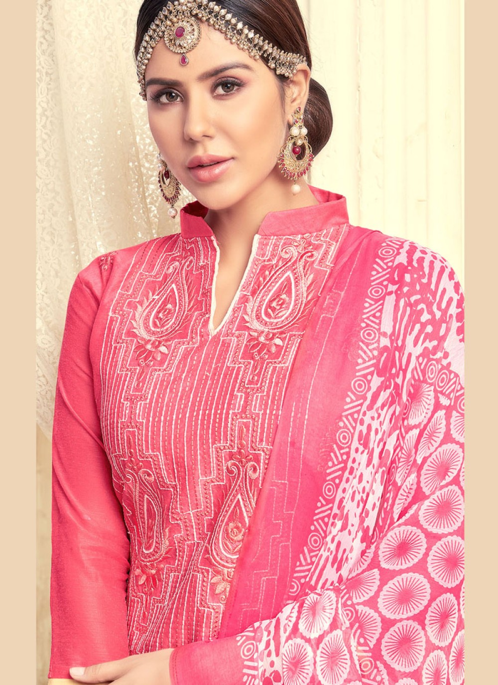Pink Churidar Suit buy online