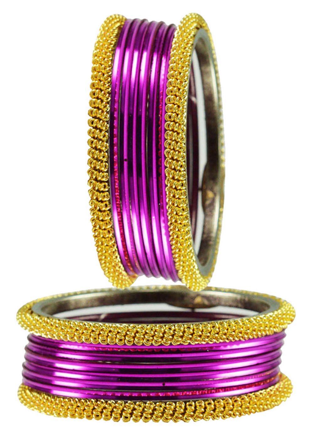 Purple Stone Work Festival Bangles buy online