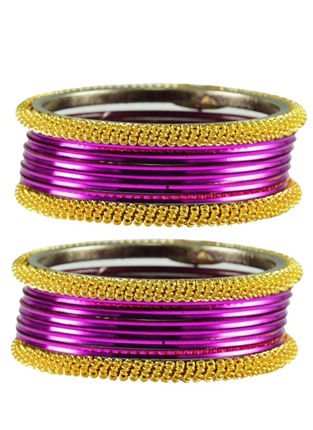 Purple Stone Work Festival Bangles buy online