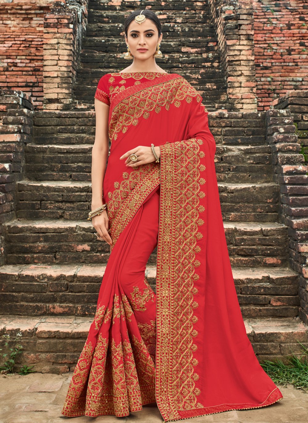 Shop Online Resham Art Silk Traditional Saree : 94376