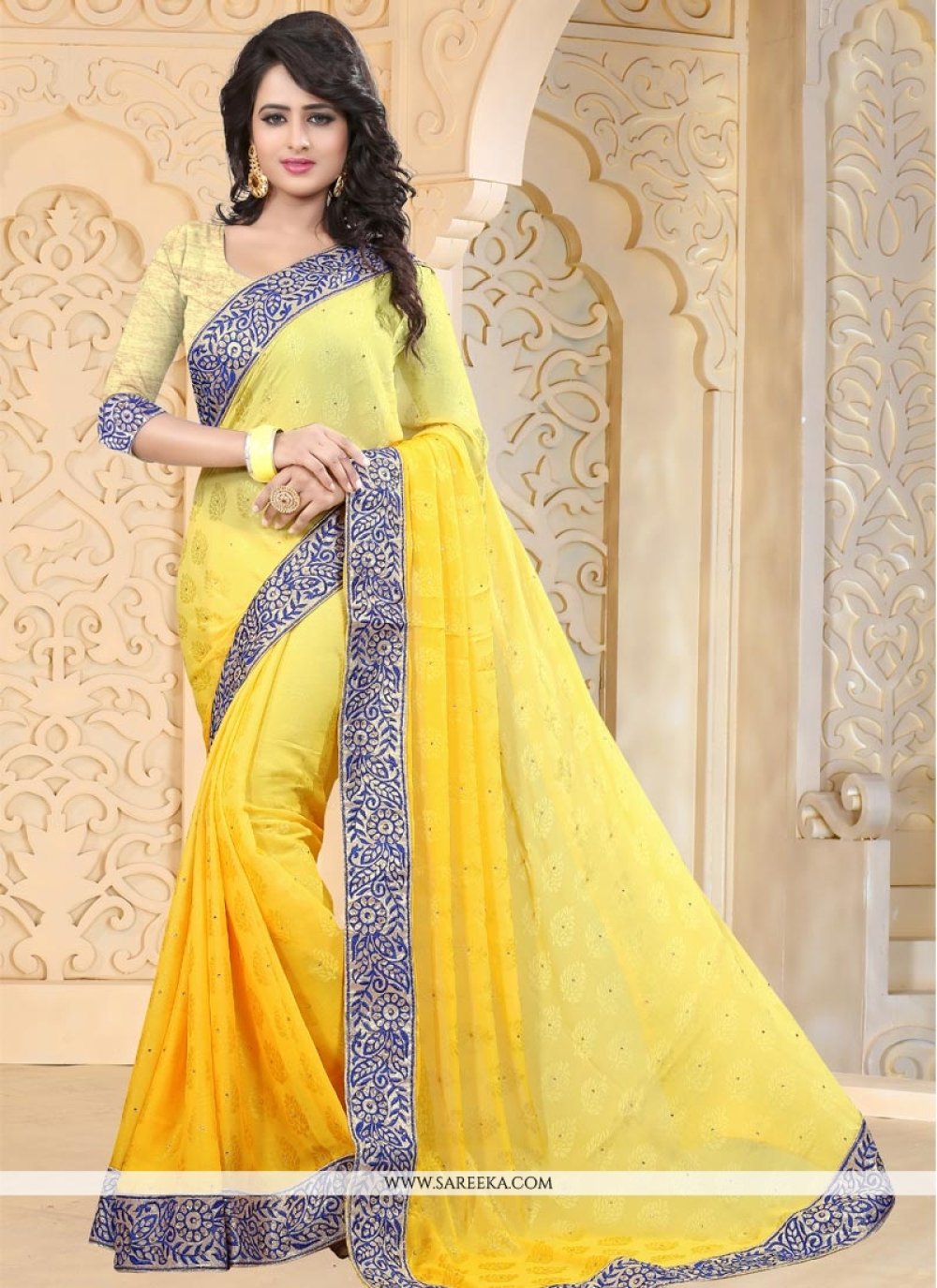 Resham Work Classic Saree buy online