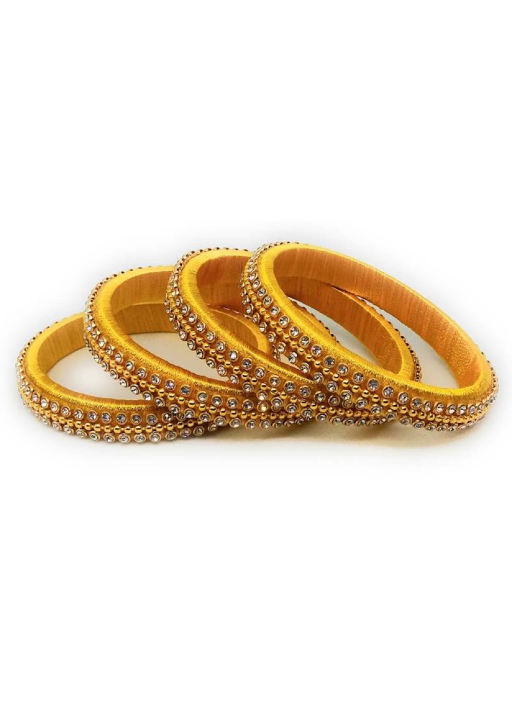 Buy Online Yellow Bangles : 96635