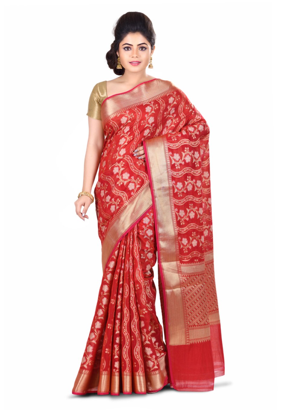 Buy Zari Work Designer Traditional Saree Online : 86862