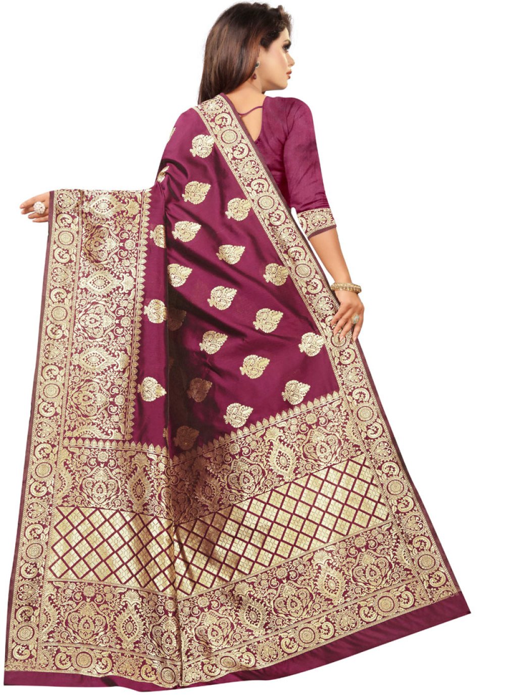 Maroon Party Classic Saree buy online