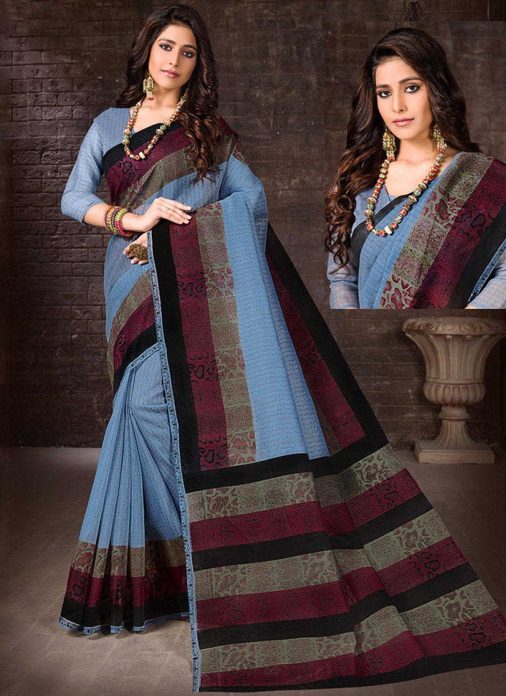 Buy Multi Colour Casual Saree Online : 124283