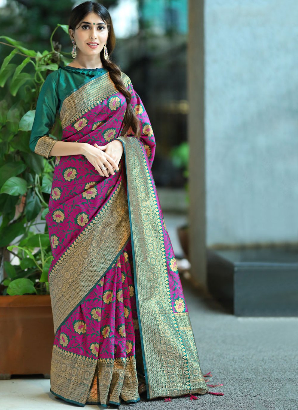 Shop Online Multi Colour Color Designer Traditional Saree : 126586