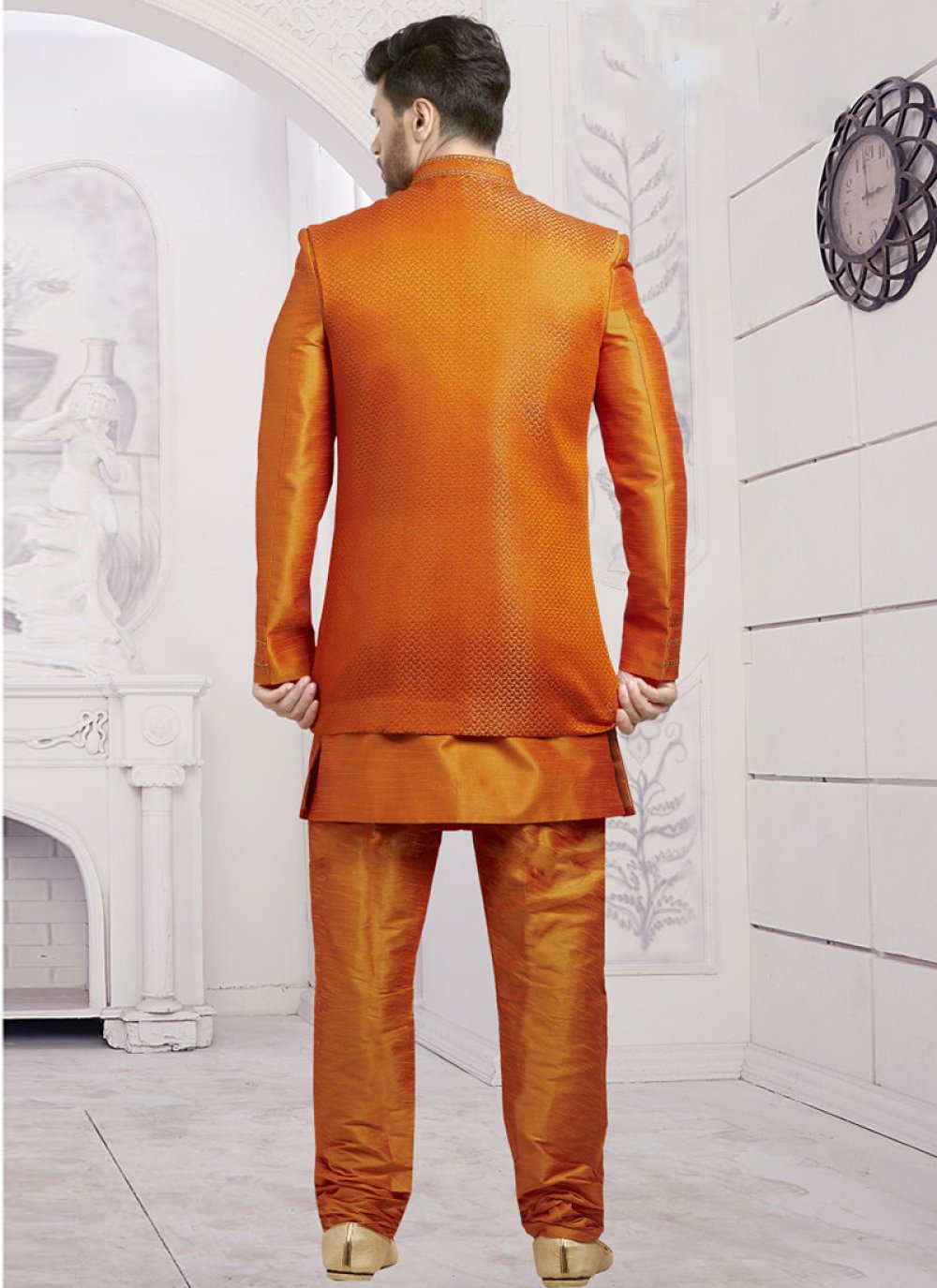 Buy Navy Blue Color Indo Western Online