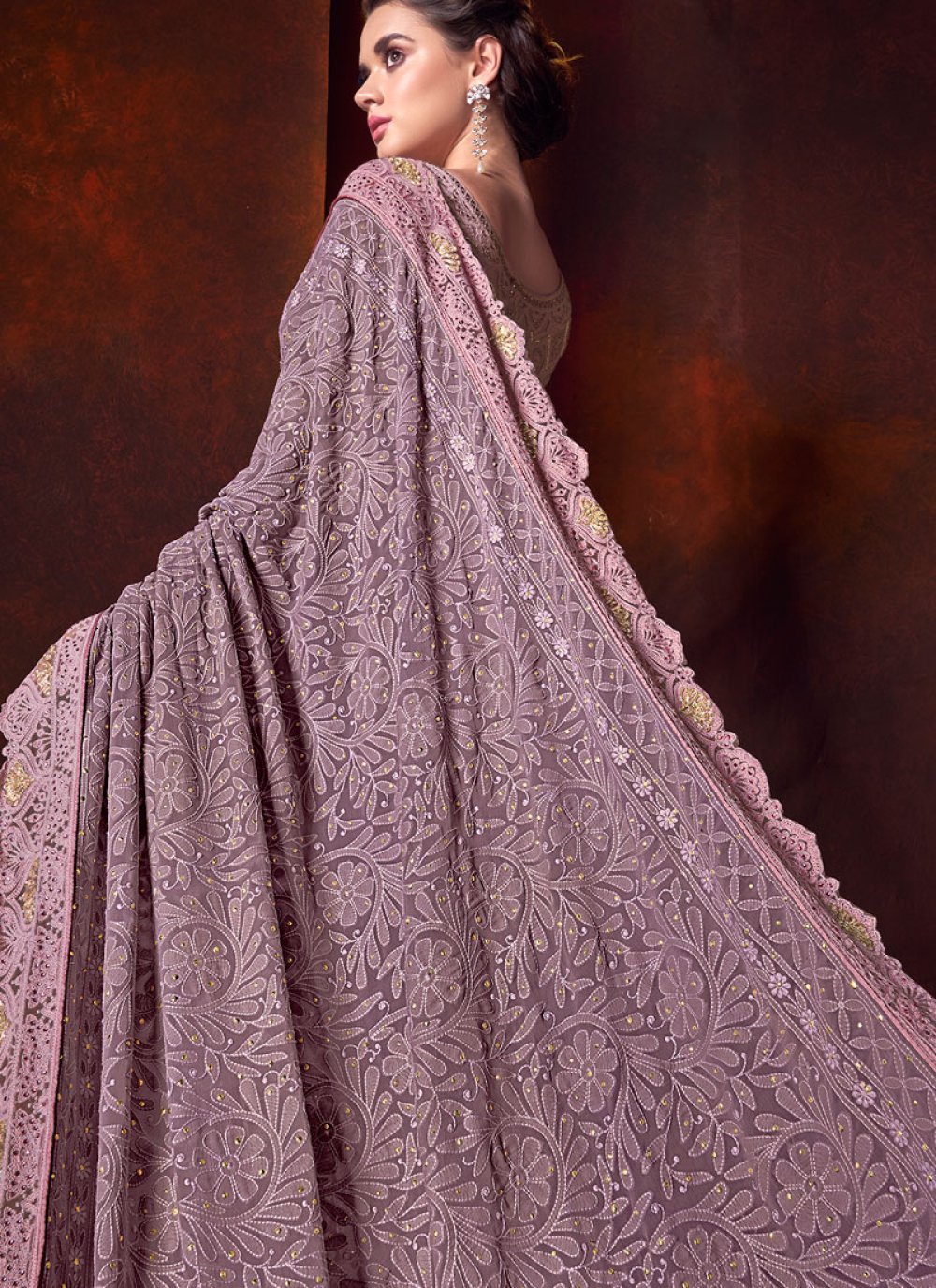 Buy Pink Fancy Fabric Classic Saree : 128232