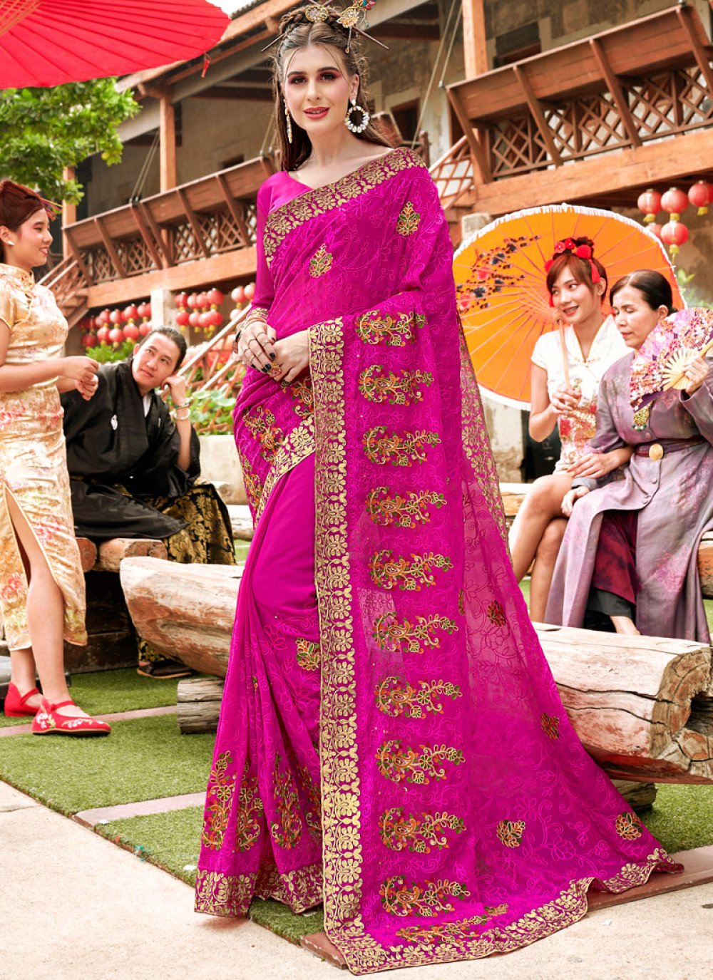 Buy Resham Classic Saree Online