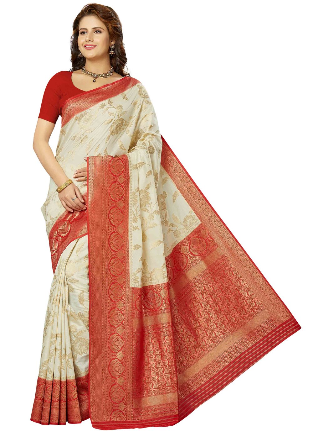Buy Online Art Silk Zari Saree : 156439
