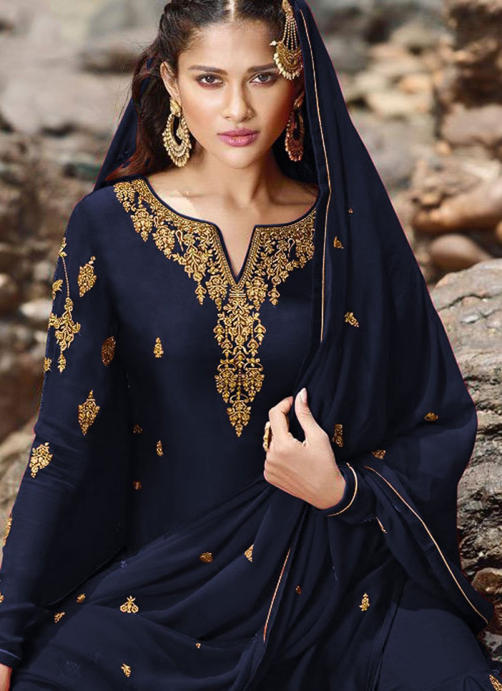 Blue Wedding Palazzo Suit buy online