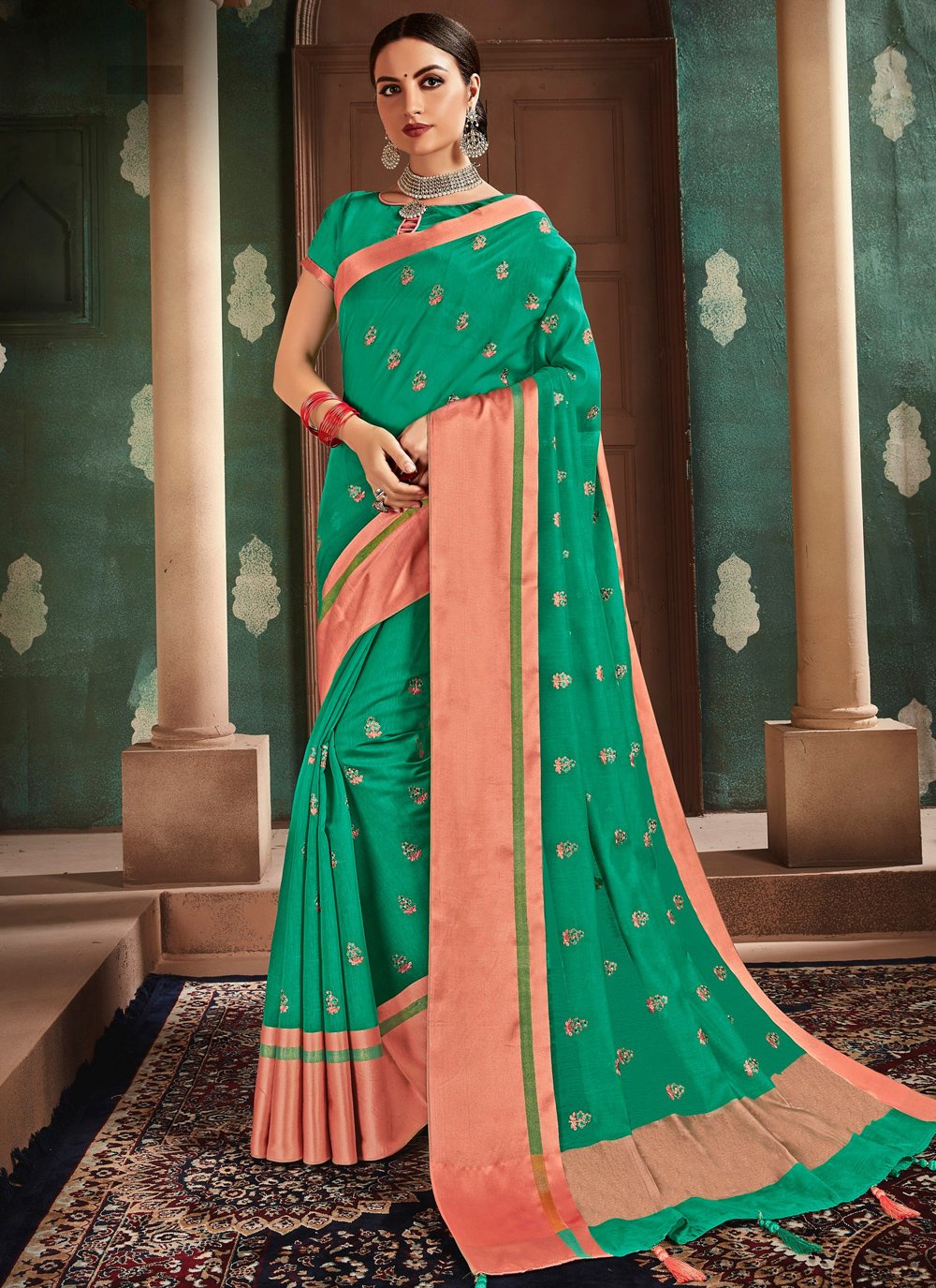 Cotton Fancy Contemporary Saree buy online