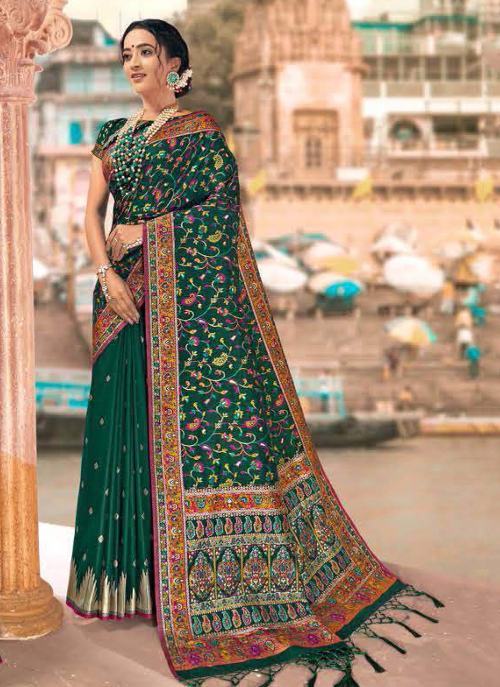 Digital Print Wedding Designer Saree buy online