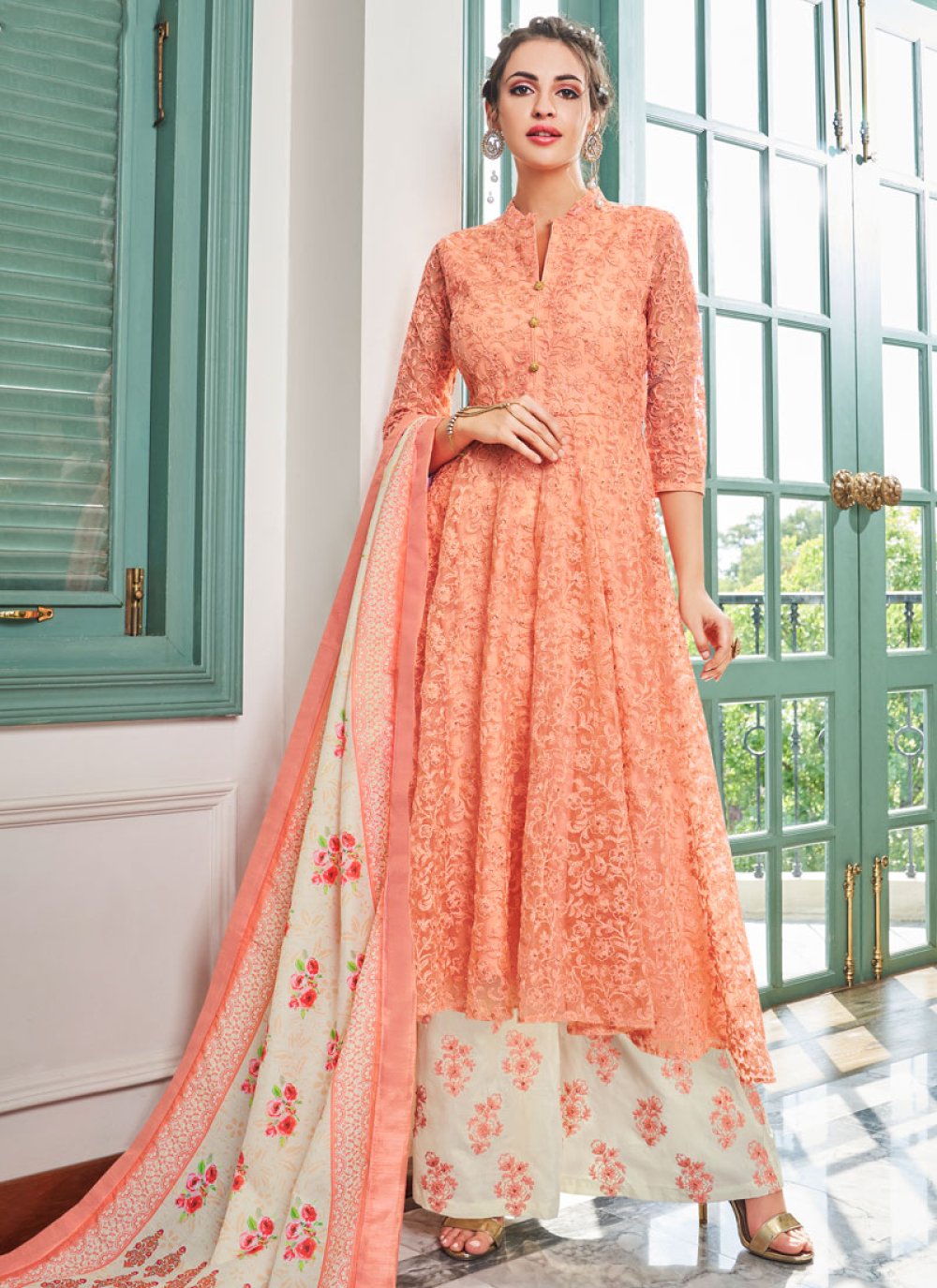 Embroidered Party Salwar Suit buy online