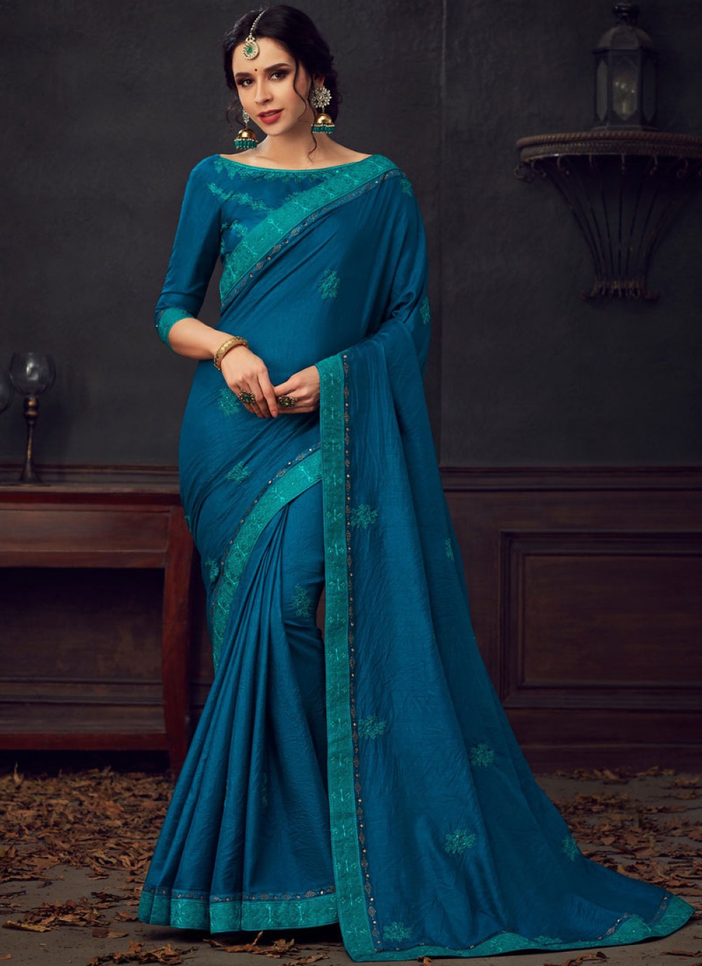 Embroidered Reception Classic Saree buy online