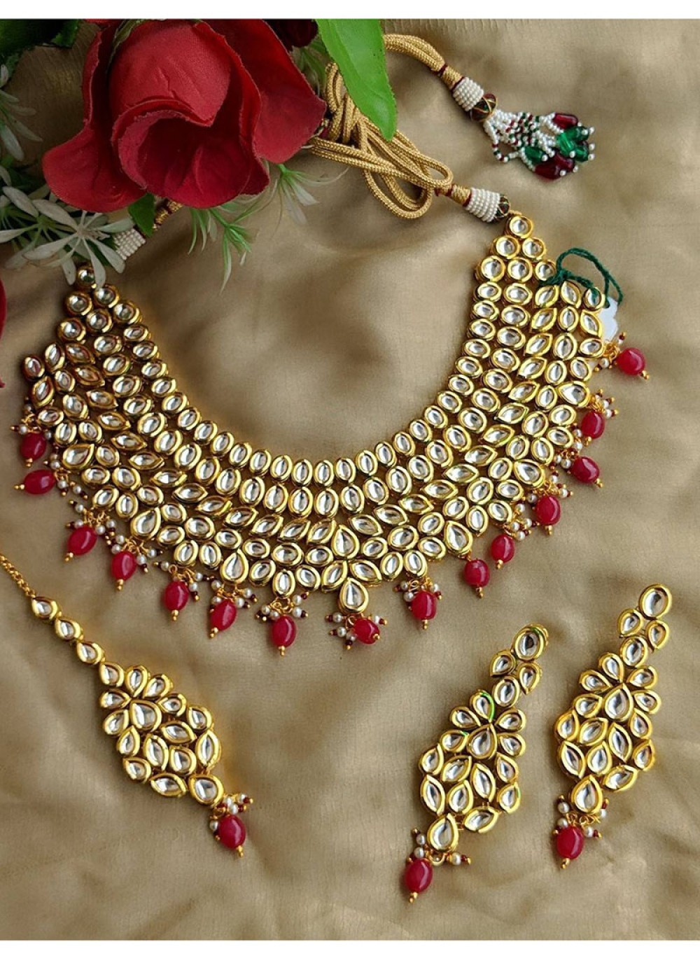Buy Gold Festival Necklace Set : 157609 - Jewelry