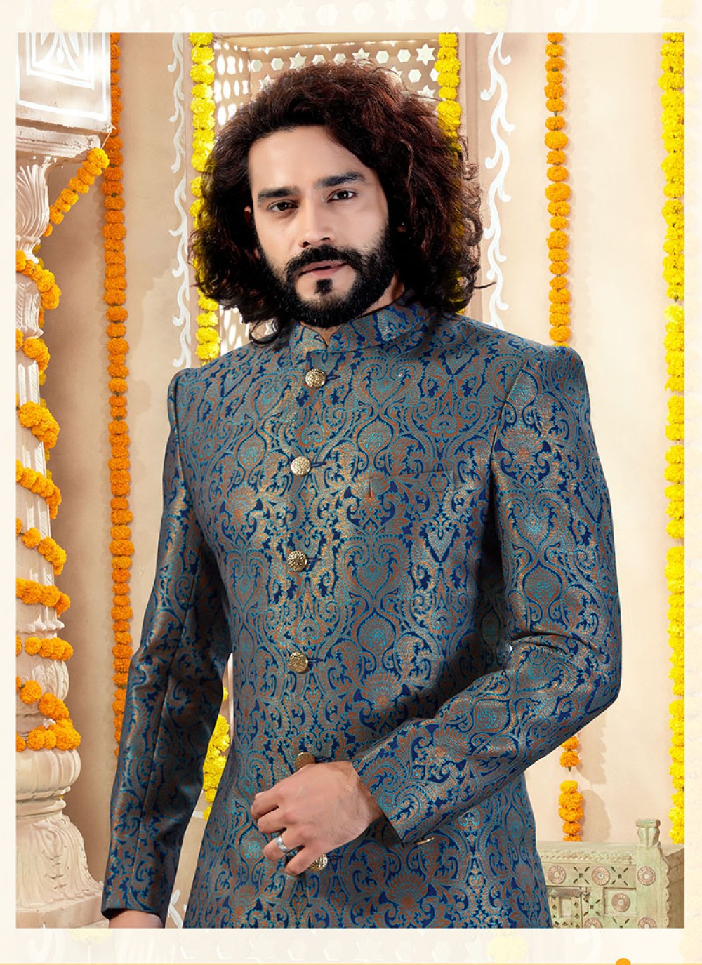 Shop Multi Colour Color Sherwani Online : 143567