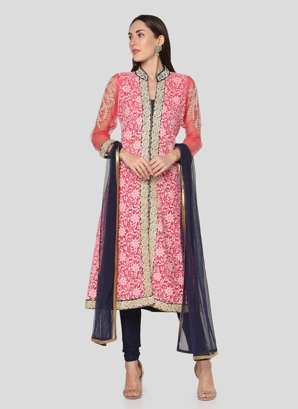 Buy Pink Color Salwar Kameez Online : 160335