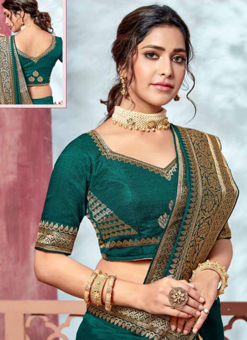 Silk Mehndi Classic Saree buy online