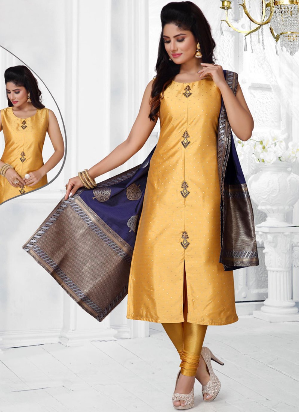 Buy Stone Work Ceremonial Salwar Suit Online