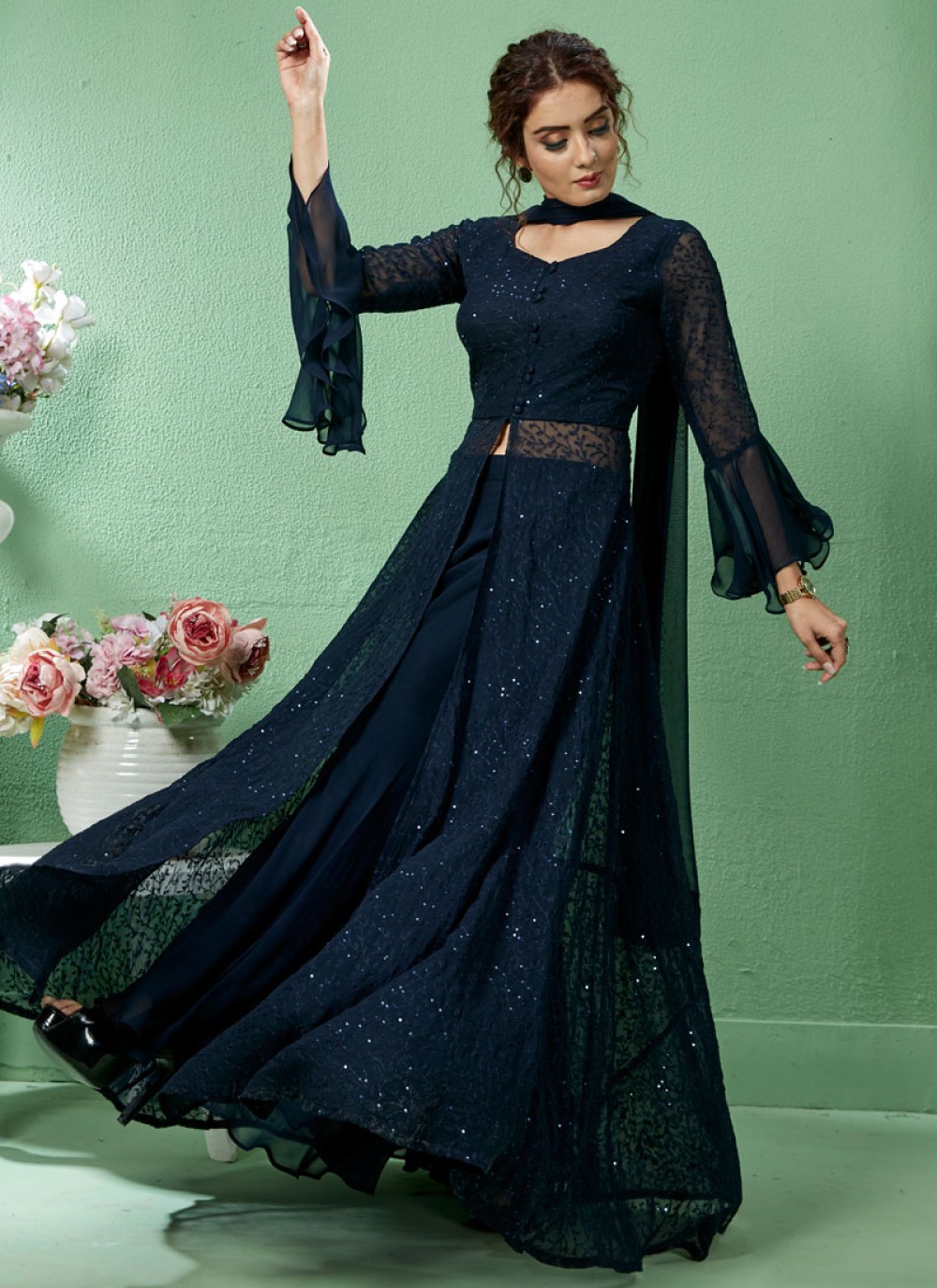Shop Stone Work Salwar Suit Online : 155114