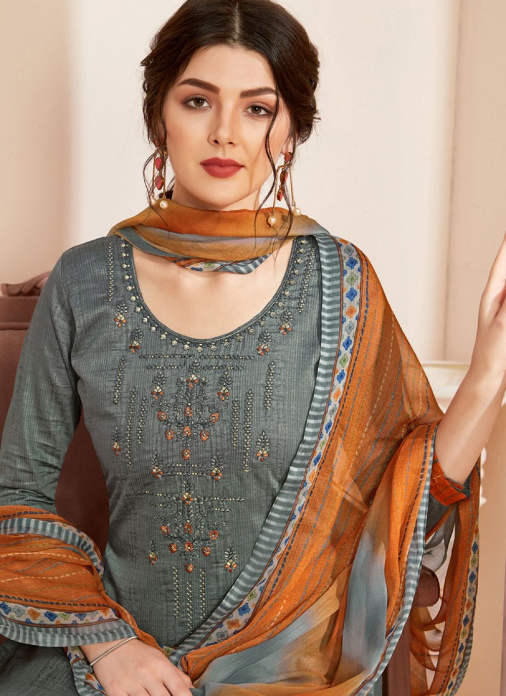 Buy Thread Cotton Salwar Suit Online : 154516