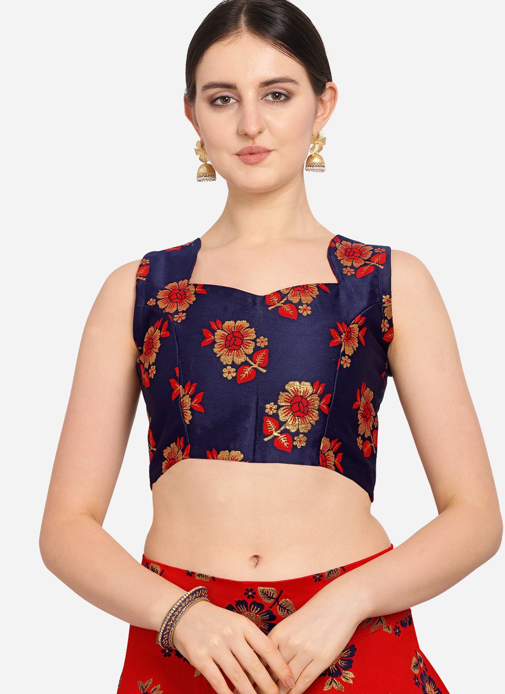 Buy Weaving Red Jacquard Designer Lehenga Choli Online : 157501