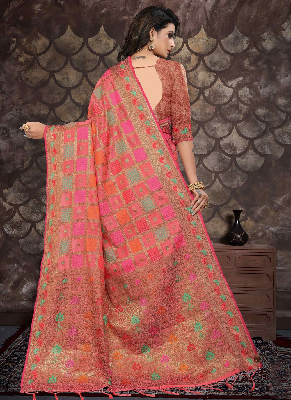 Buy Abstract Print Printed Saree : 174831