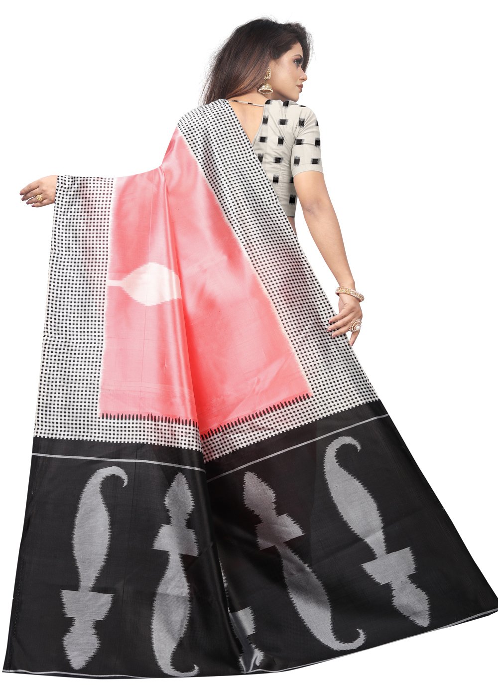 Buy Online Abstract Print Traditional Saree : 180370