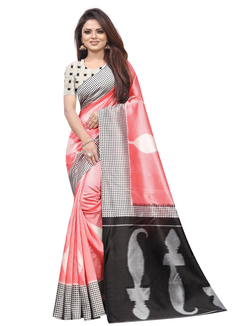 Buy Online Abstract Print Traditional Saree : 180370