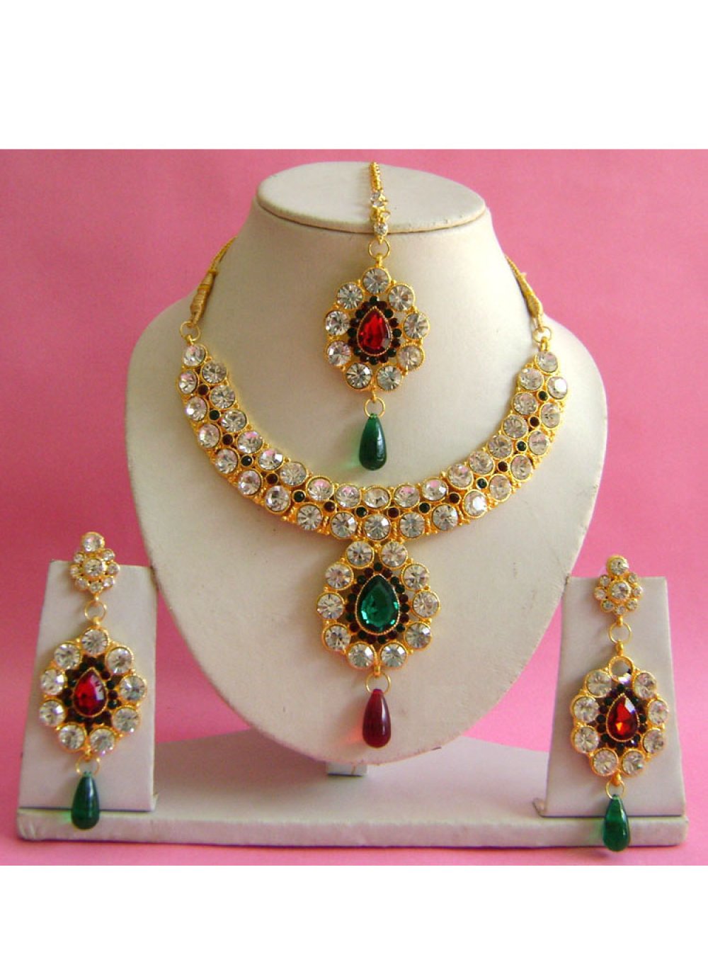 Shop Online Gold Color Necklace Set : 178312