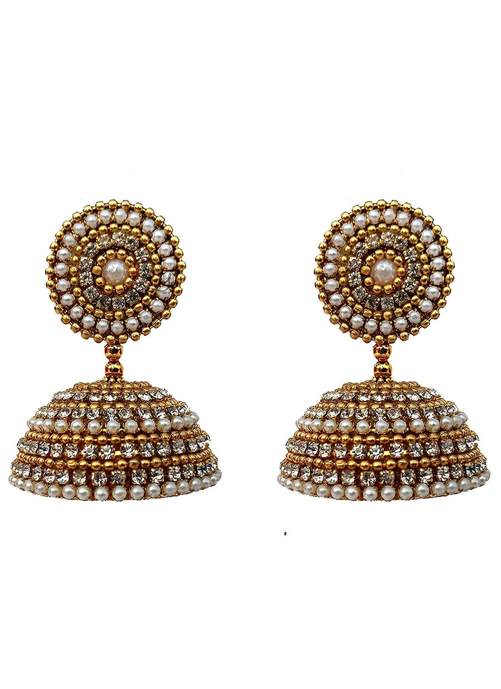 Buy Gold Thread Work Ear Rings Online