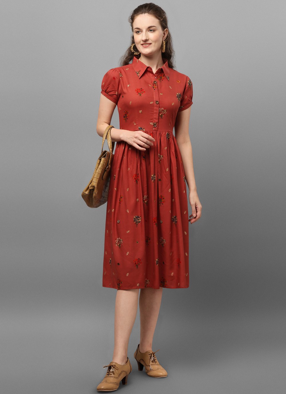 Buy Maroon Color Casual Kurti Online : 180249
