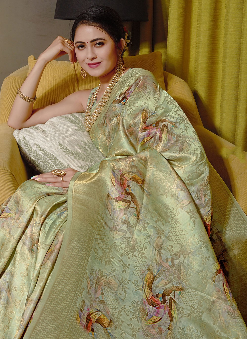 Buy Digital Print Saree : 234143